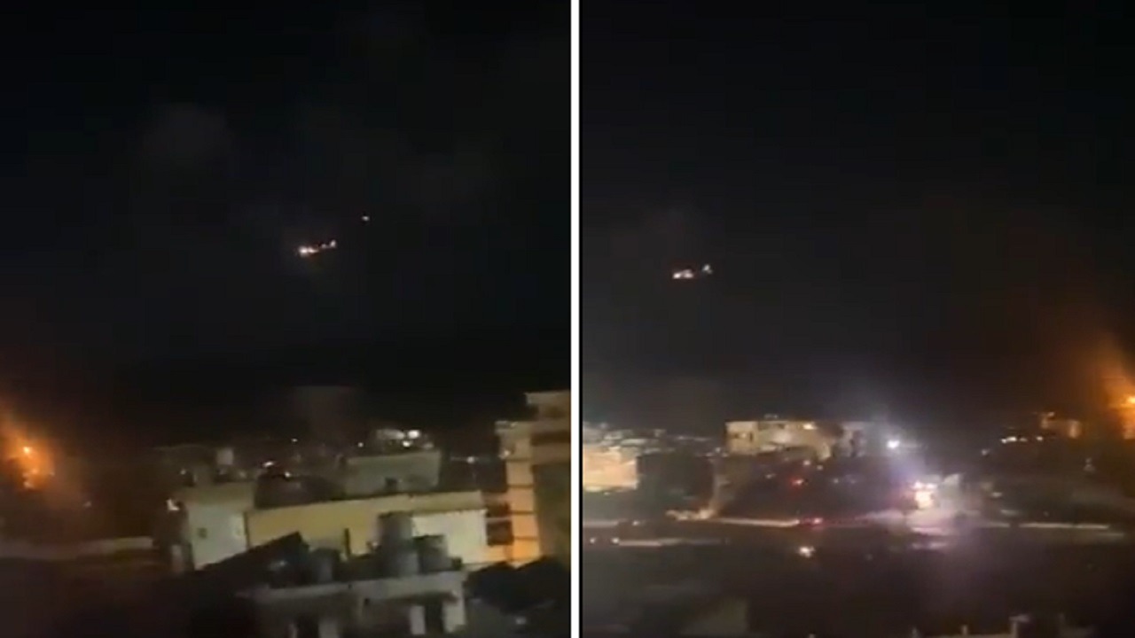 بالفيديو طائرة تنجو بأعجوبة من الرصاص في بيروت