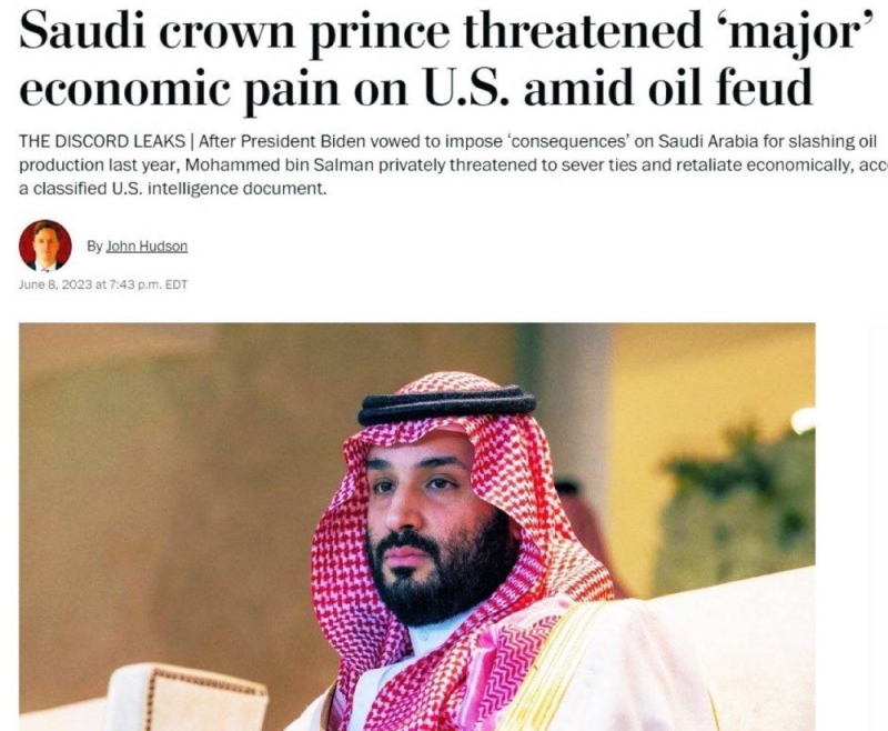 وثيقة مخابرات أمريكية سرية تكشف عن تهديد الأمير محمد بن سلمان لـ واشنطن