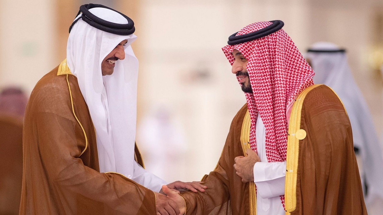فيديو حديث أخوي بين ولي العهد وأمير قطر يلفت الأنظار