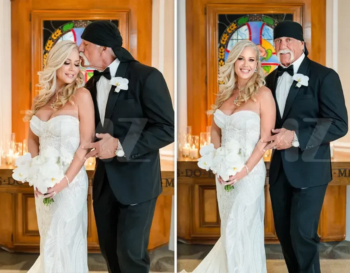 بالصور: نجم المصارعة هالك هوجان يتزوج شابة تصغره بـ25 عاما – مـزمـز